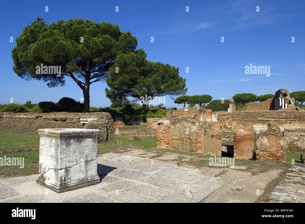 Italy Latium Ostia Antica ruins Stock Photo - Alamy