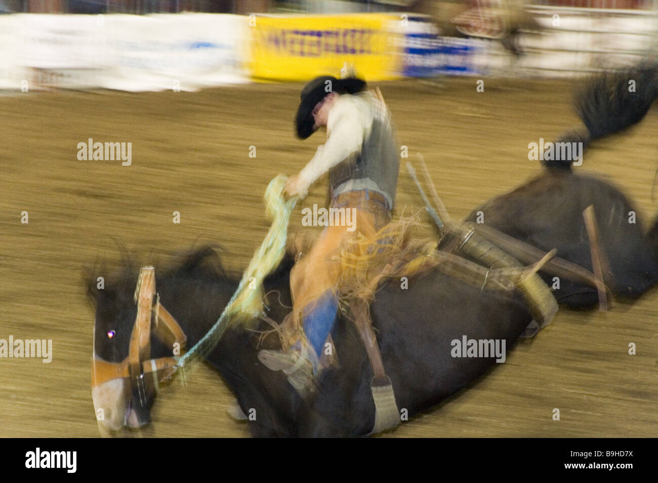 Cowboy riders rodeo Stock Photo - Alamy