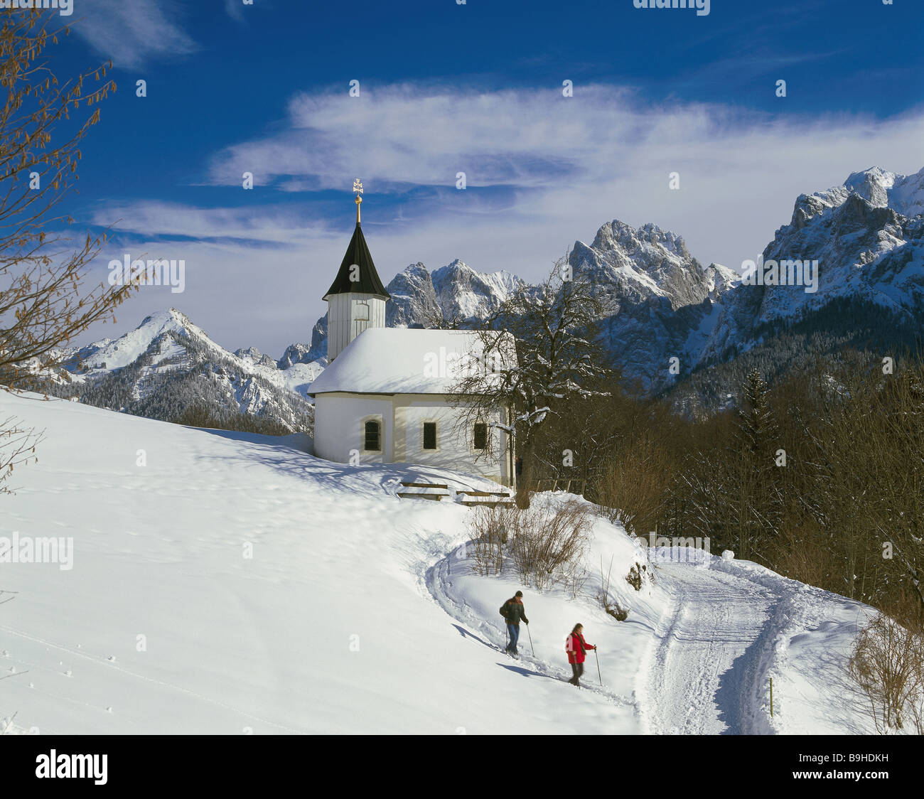Austria Tyrol Kufstein Antonius chapel winter North-Tyrol emperor ...