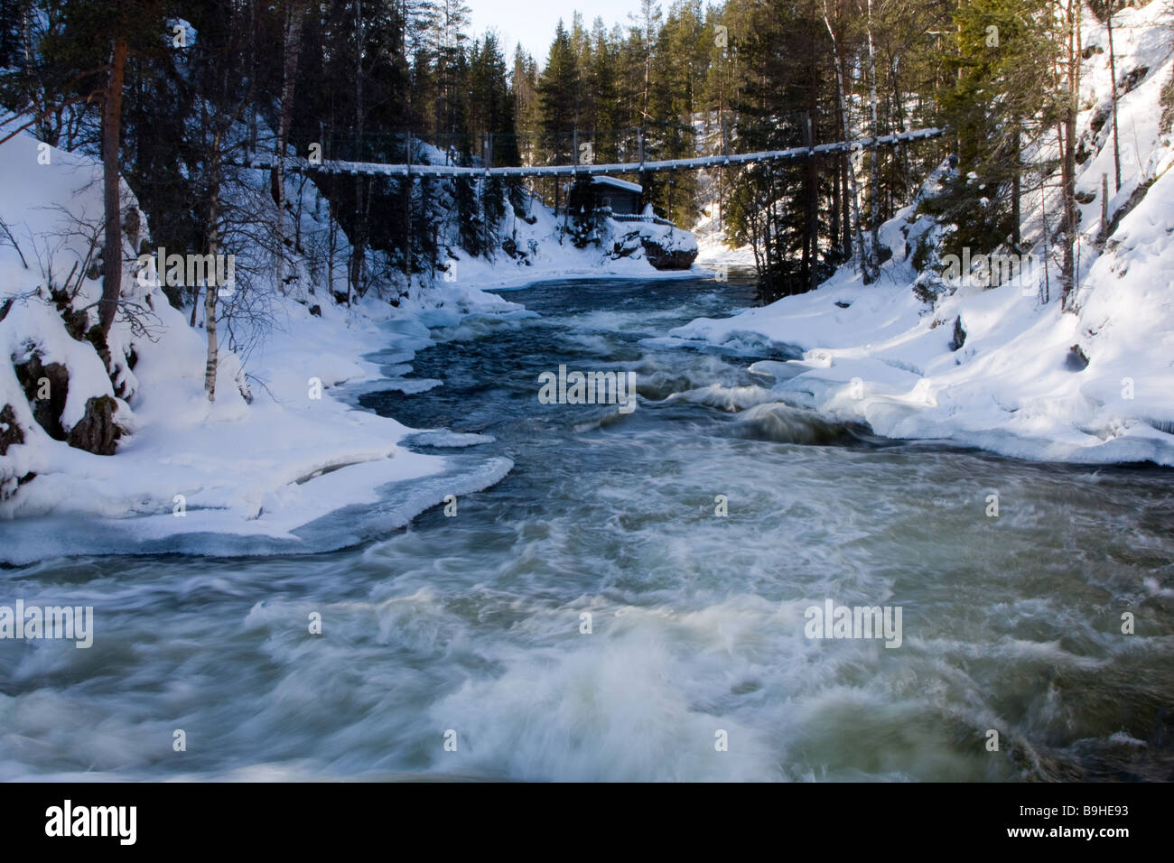 Winter in Oulanka National Park national park in Oulu and Lapland ...