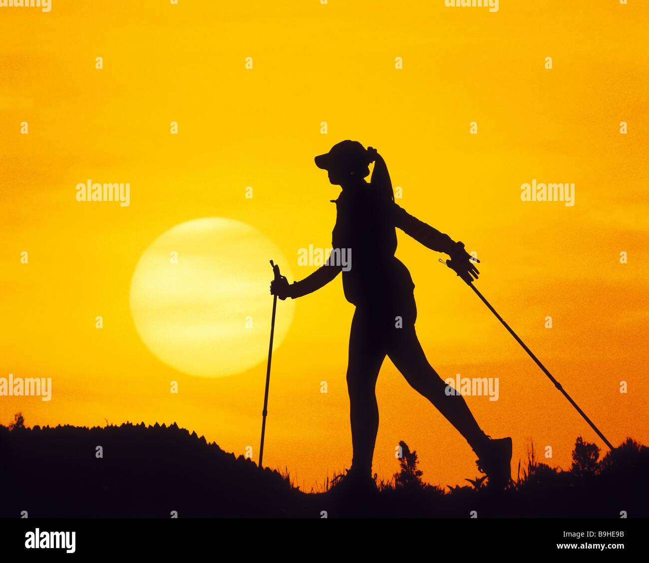 Fitness Walking Silhouette