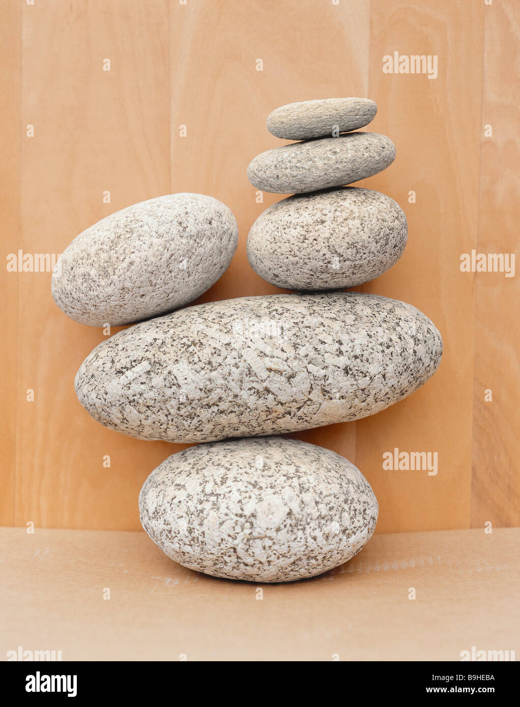Stones one on top of the other stone shingle river-shingle round oval ...