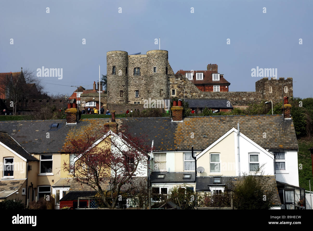 Ypres Tower and Gun Garden, Rye Stock Photo - Alamy