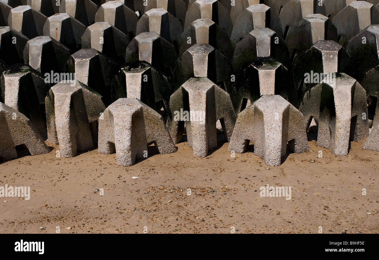 Concrete blocks sea defence in hi-res stock photography and images - Alamy