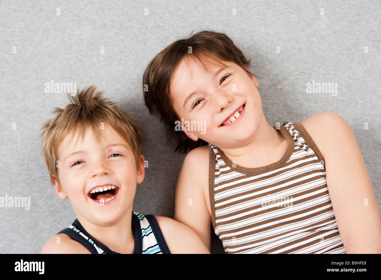 Two brothers having fun Stock Photo - Alamy