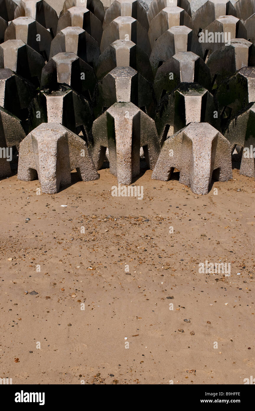 Concrete blocks sea defence in hi-res stock photography and images - Alamy