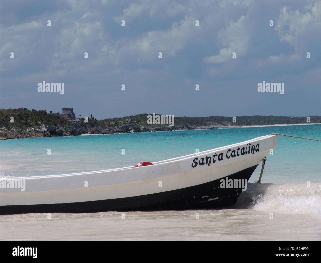 Mexico Yucatan Tulum lake beach boat Central America vacation trip ...