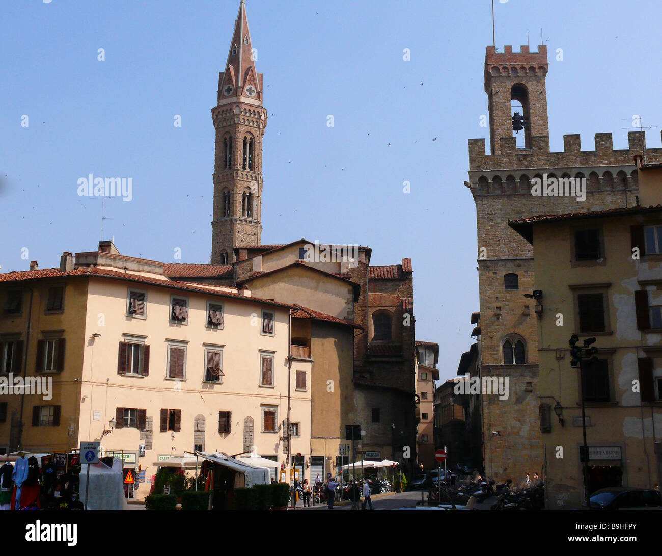 Italy Tuscany Florence Old Town piazza San Firenze church Badia ...