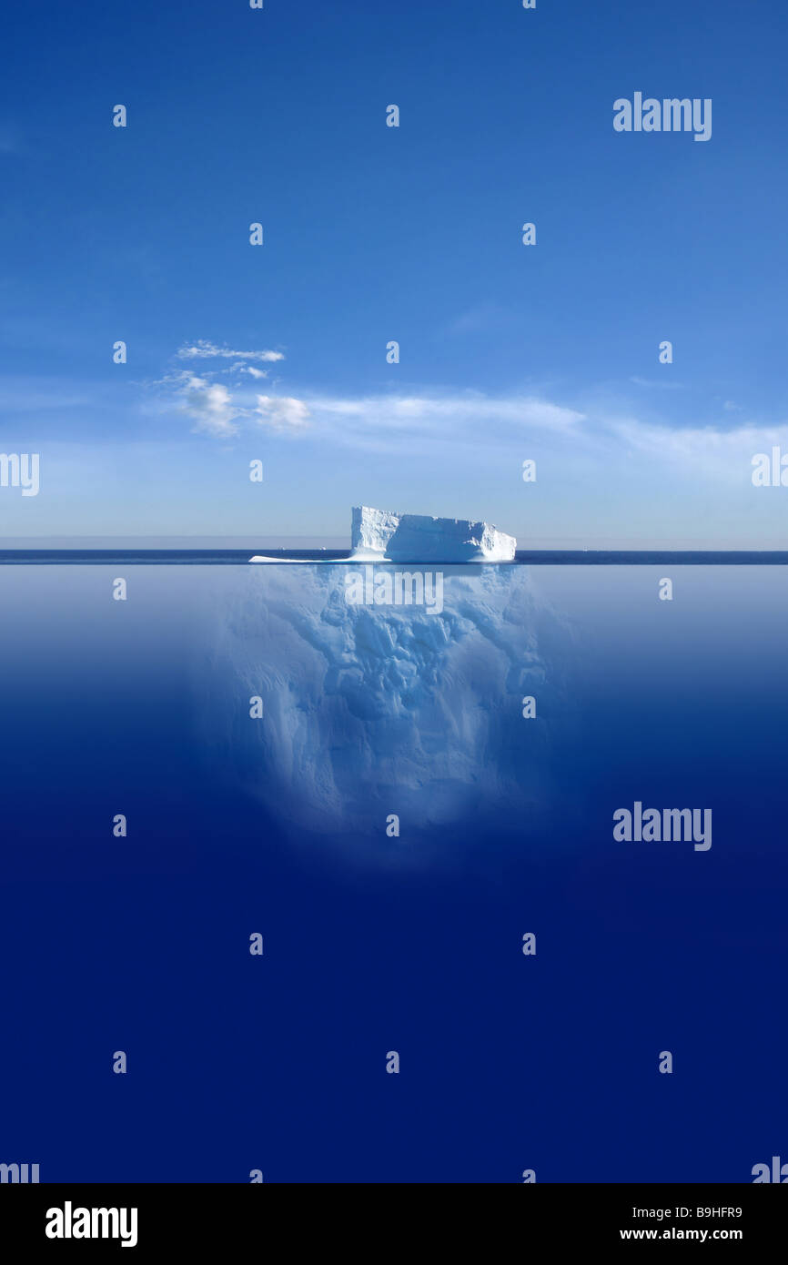 Iceberg above below water hi-res stock photography and images - Alamy