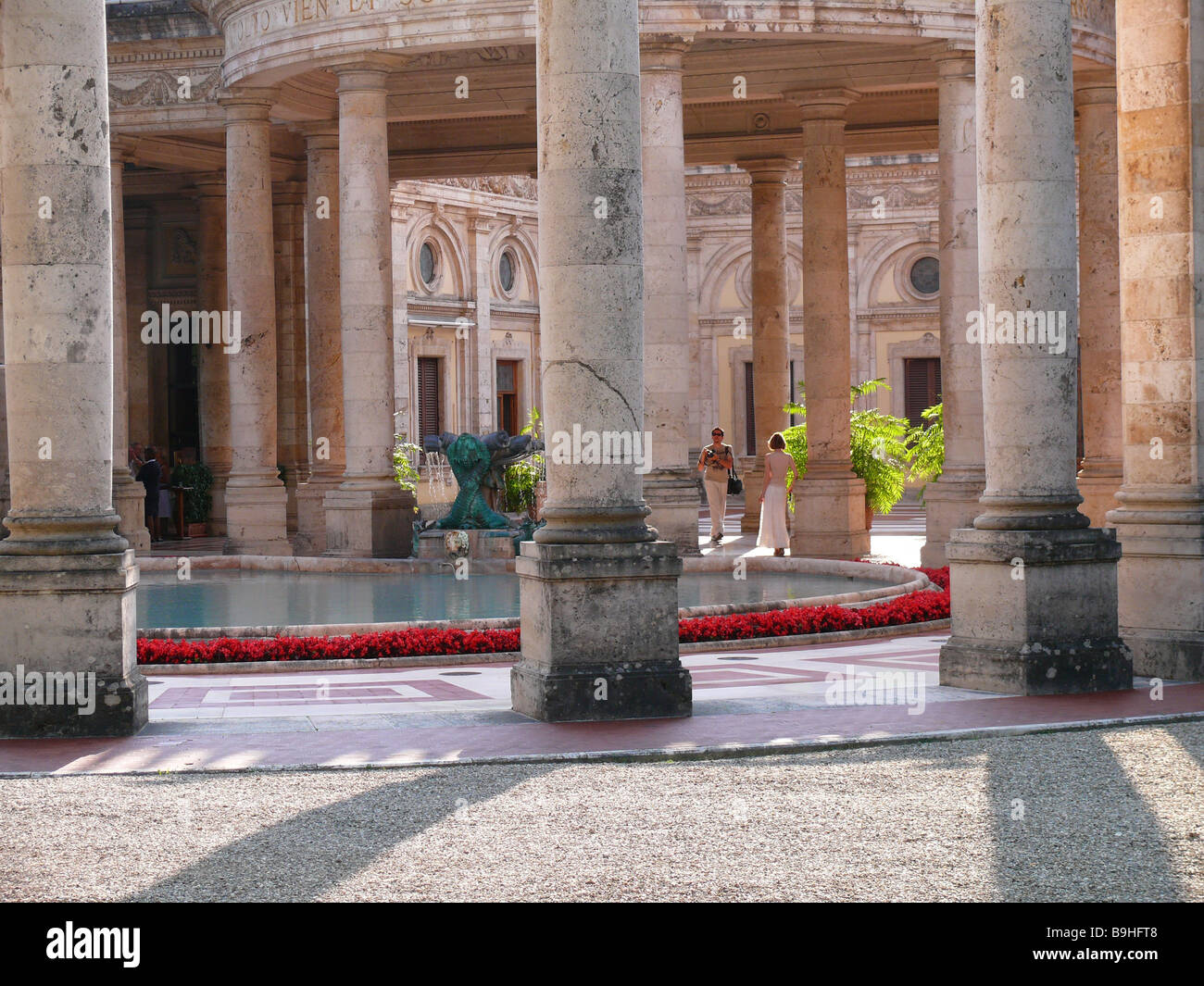 Italy Tuscany Montecatini Terme Terme Tettuccio basins columns spa ...