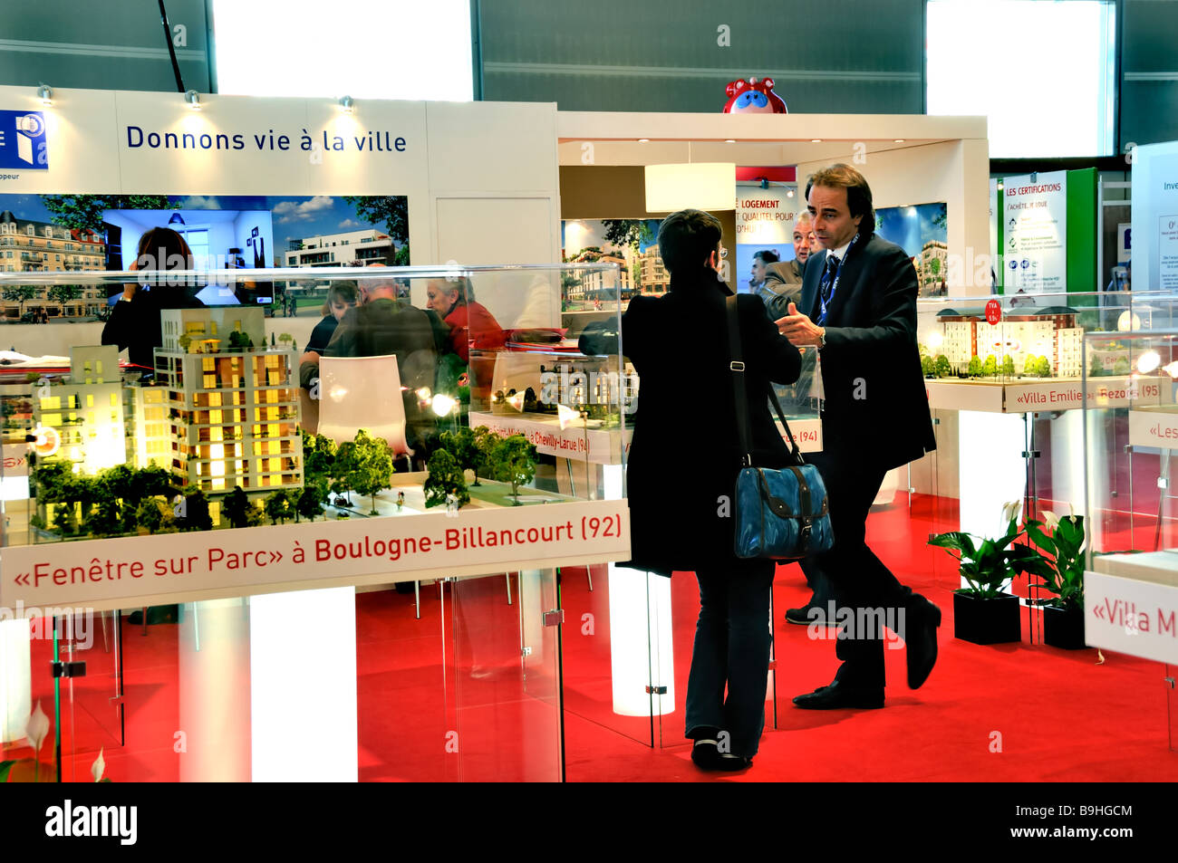 Paris, France, Interior View of Paris "Real Estate" Annual "Trade Show ...