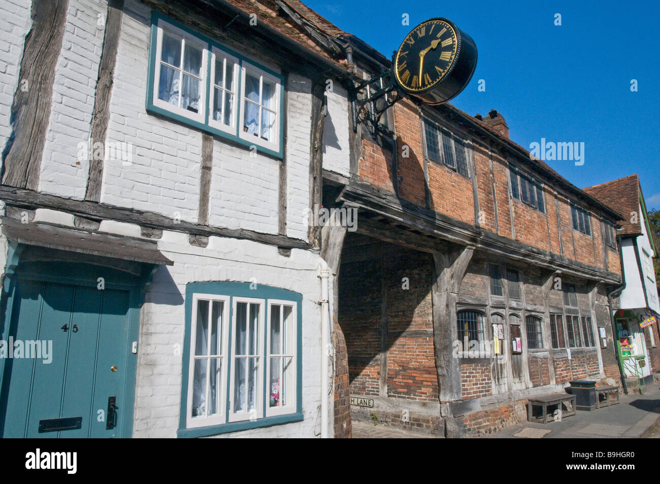 Old Buildings in the village of West Wycombe in Buckinghamshire Stock ...