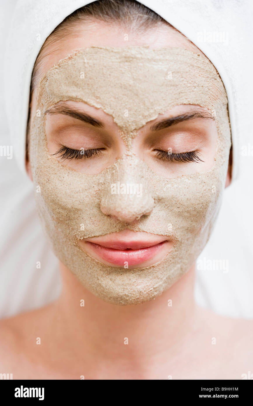 Woman with face mask Stock Photo - Alamy