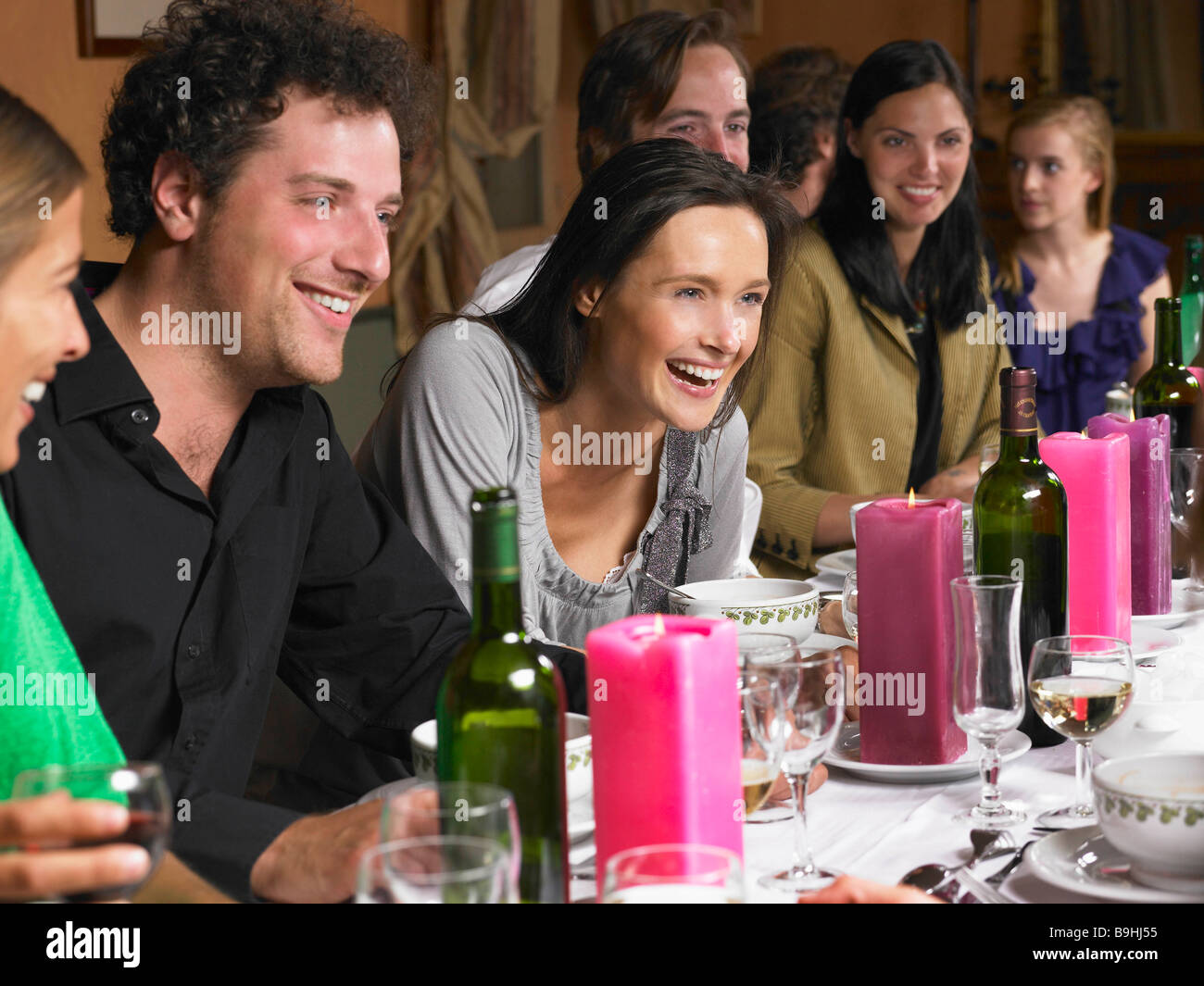 Group of people talking at party hi-res stock photography and images ...