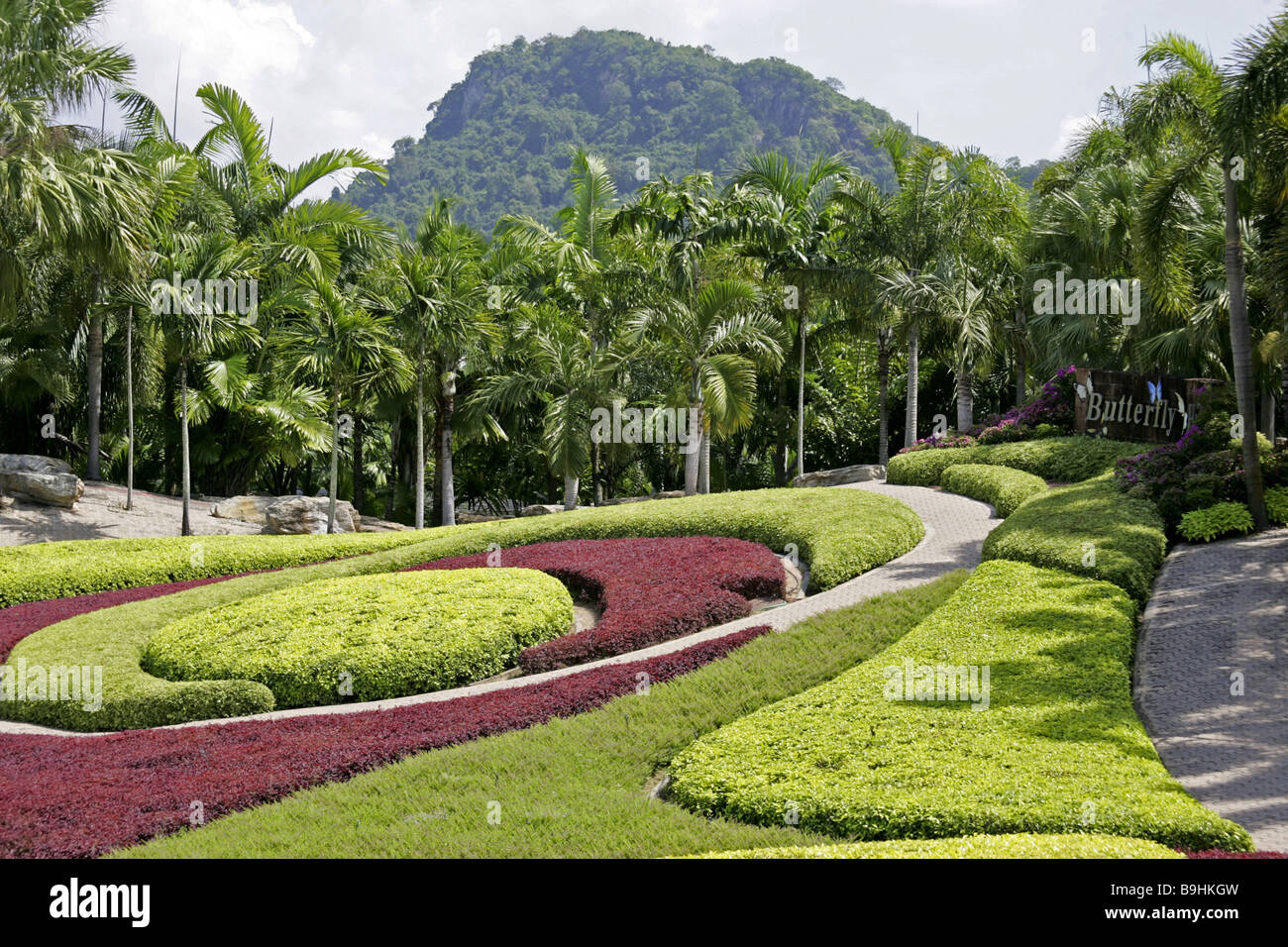 Thailand Nong Nooch Village Tropical guards Installation Asian Asia ...