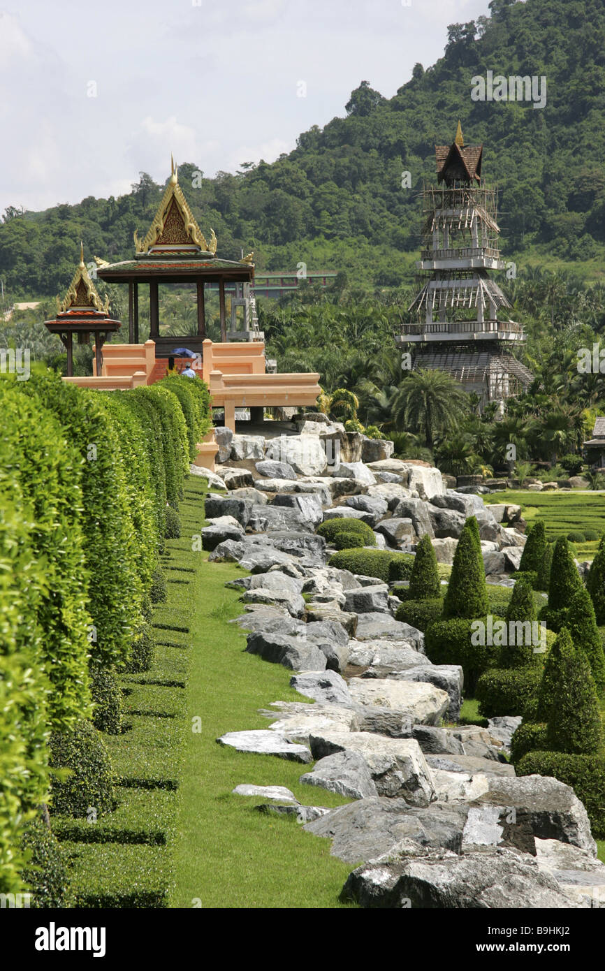 Thailand Nong Nooch Village Tropical guards temples Installation Asian ...
