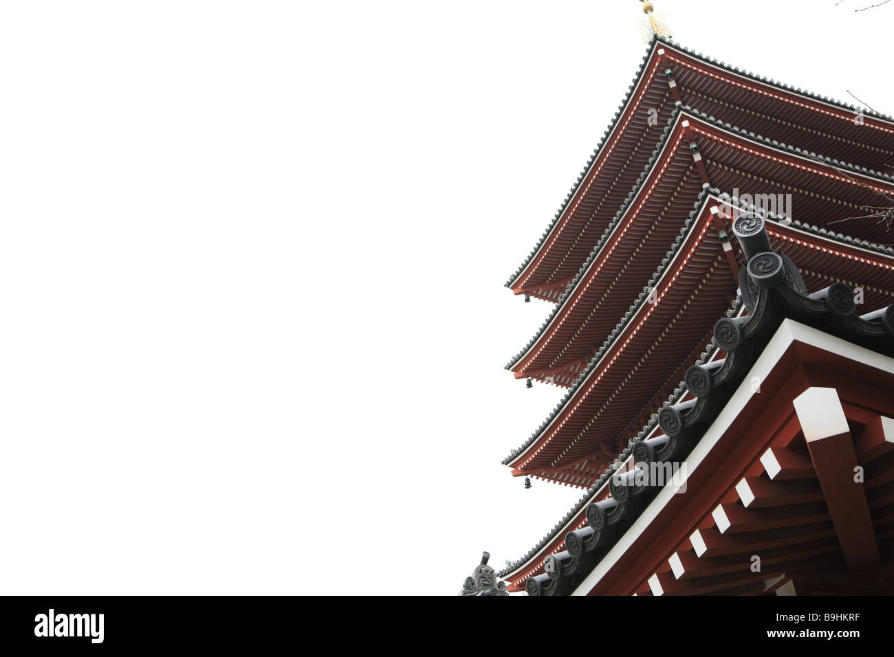 Traditional architecture of Sensoji Temple, Tokyo, Japan Stock Photo ...