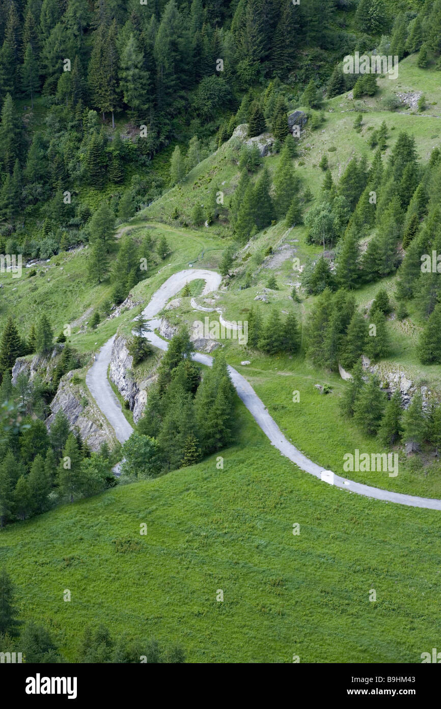 Switzerland Tessin Valle Maggia Lago Sambuco mountain-streets alpine ...