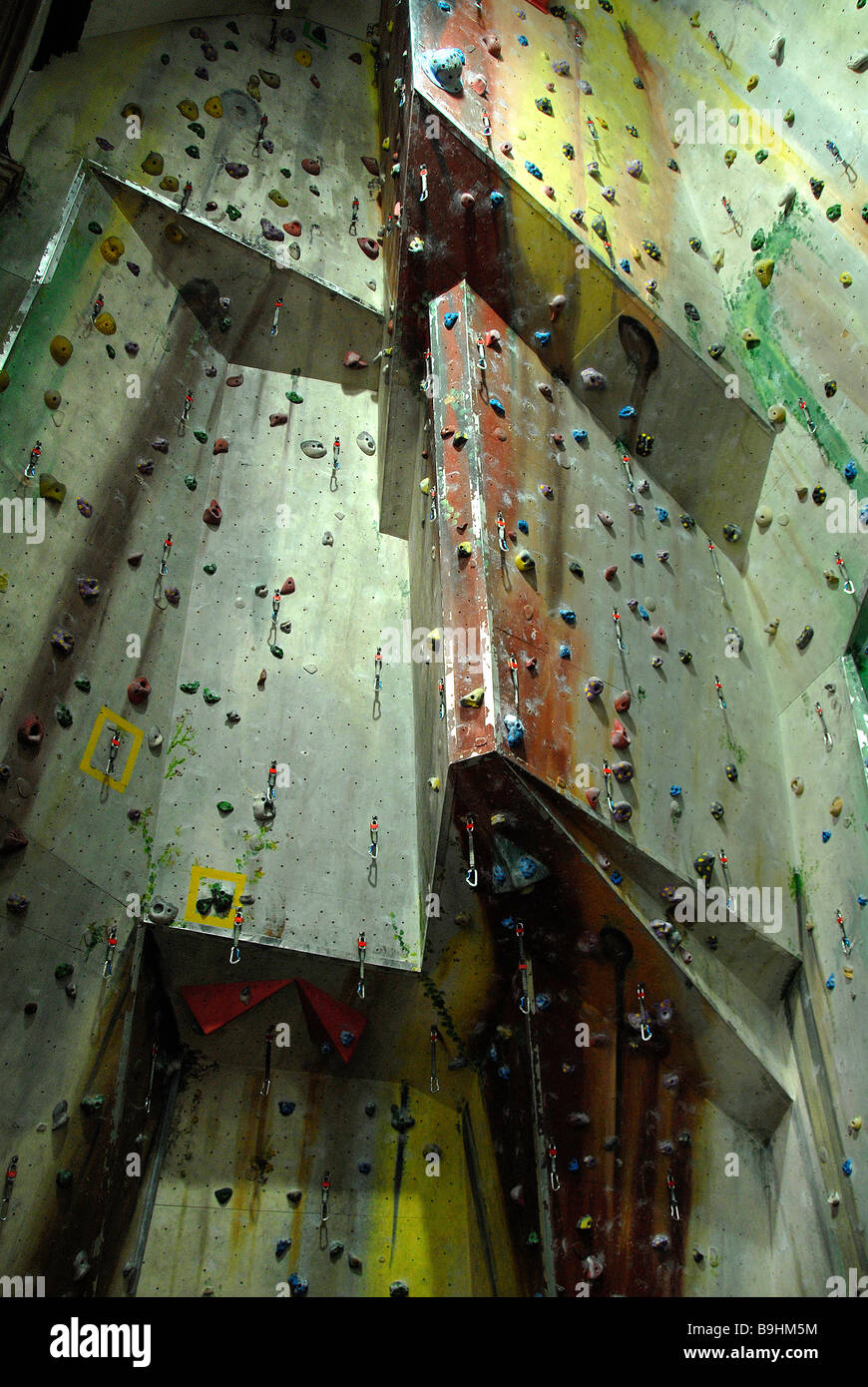 Indoor Rock Climbing Wall, England, UK Stock Photo - Alamy