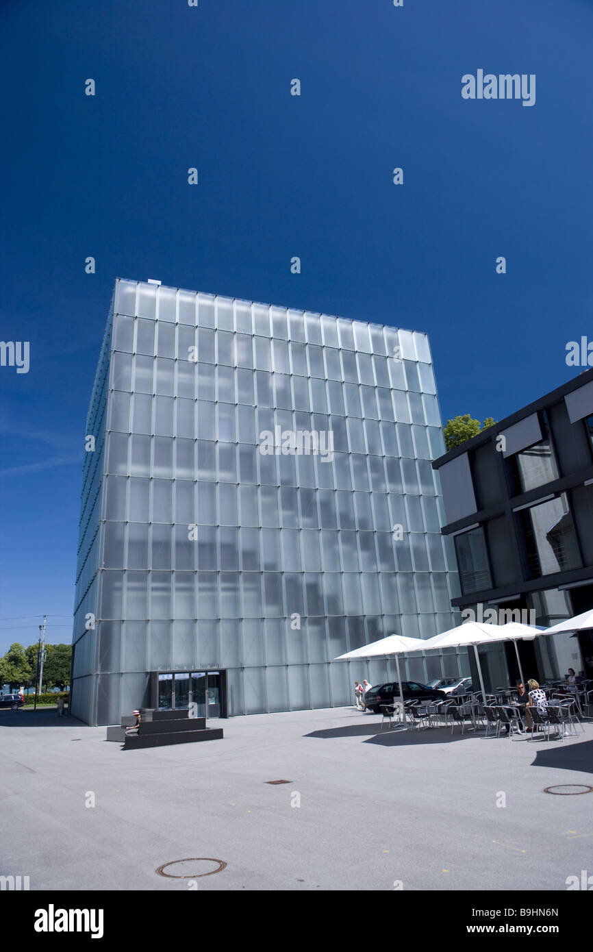 Austria Vorarlberg Bregenz art-house cube outside Stock Photo - Alamy