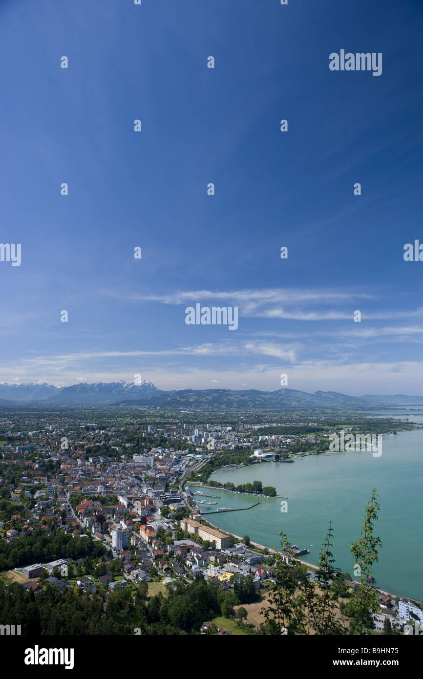 Austria Vorarlberg Bregenz panorama city view Stock Photo - Alamy