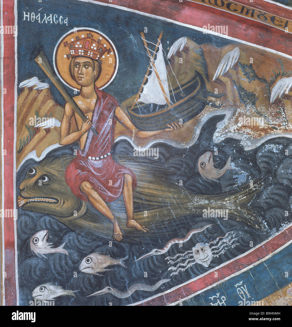 Personification of the Sea Church of Panagia Phorbiotissa Asinou Cyprus ...