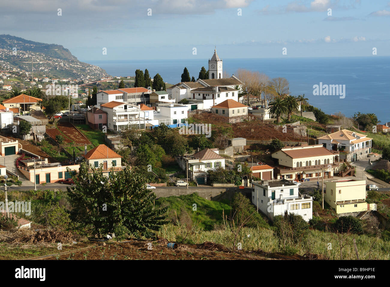 Portugal island Madeira Canhas city view lake coast coast-landscape ...