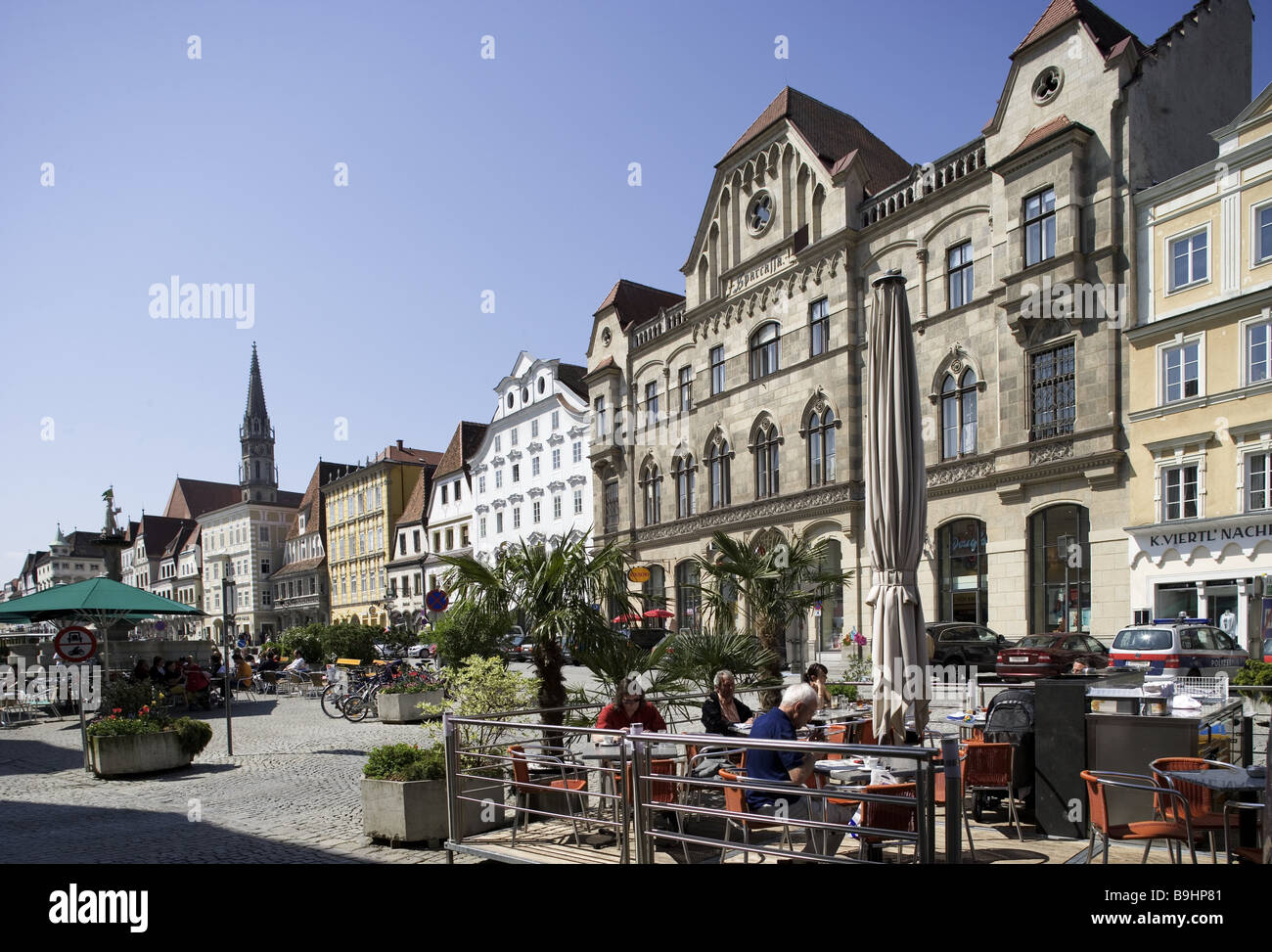 Austria Upper-Austria Steyr city-place city old town houses buildings ...
