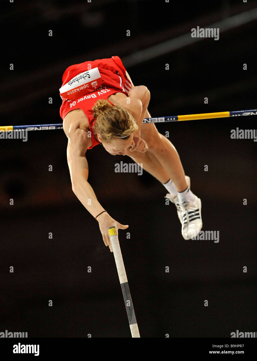 Tobias Scherbarth, GER, won men's pole vault, Sparkassen-Cup 2009 ...