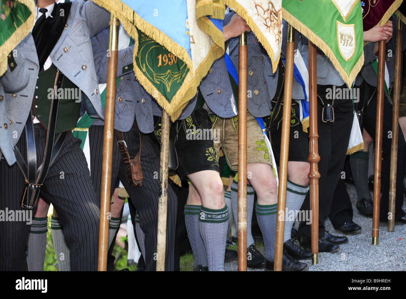 Germany Bavaria Fischbachau birch-stone Feast of Corpus Christi-day ...