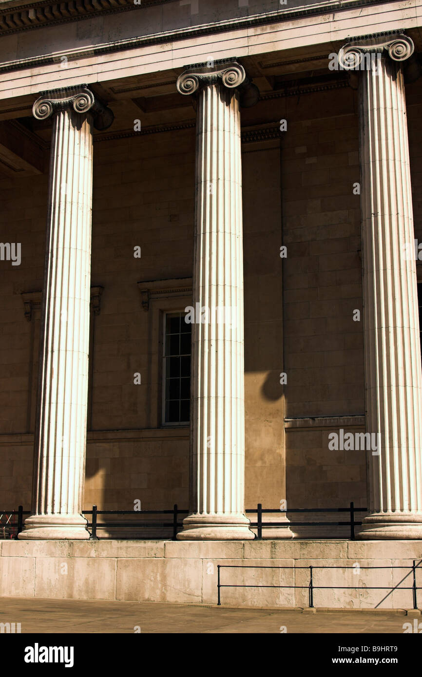 exterior British museum column pillars ionic Stock Photo - Alamy