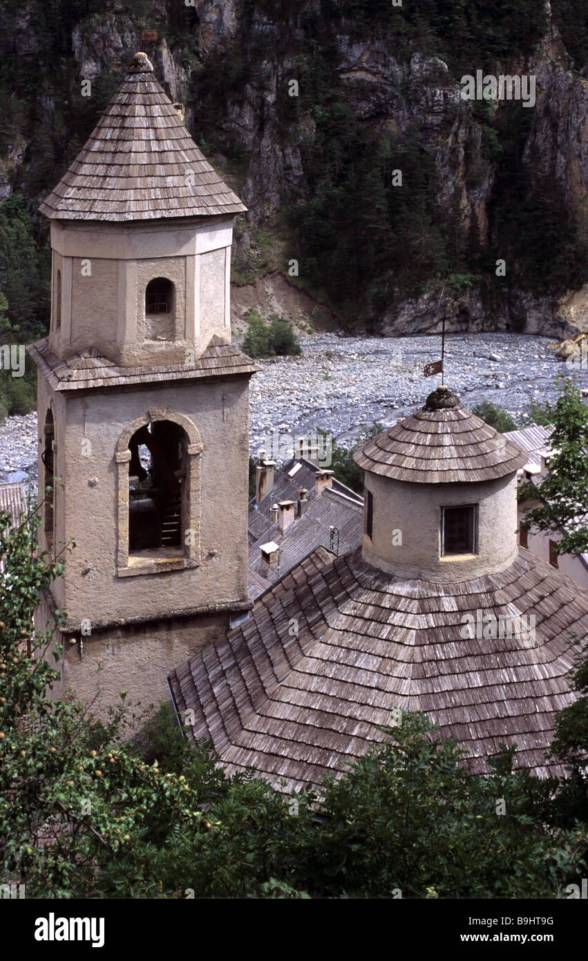 Alpine Church with Shingle Roof, Péone, Alpes-Maritimes, Southern ...