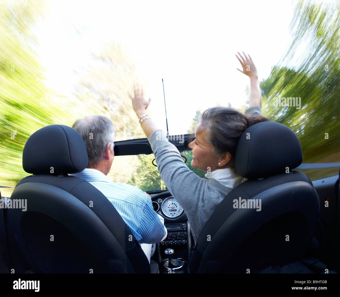 Mature seniors driving car hi-res stock photography and images - Alamy