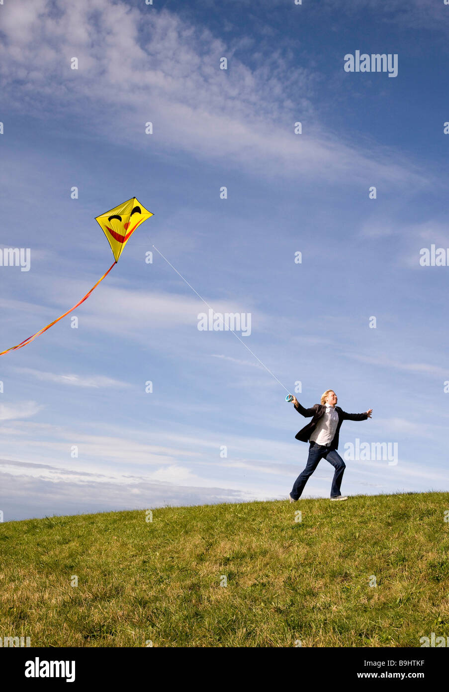 Flying kite germany hi-res stock photography and images - Alamy