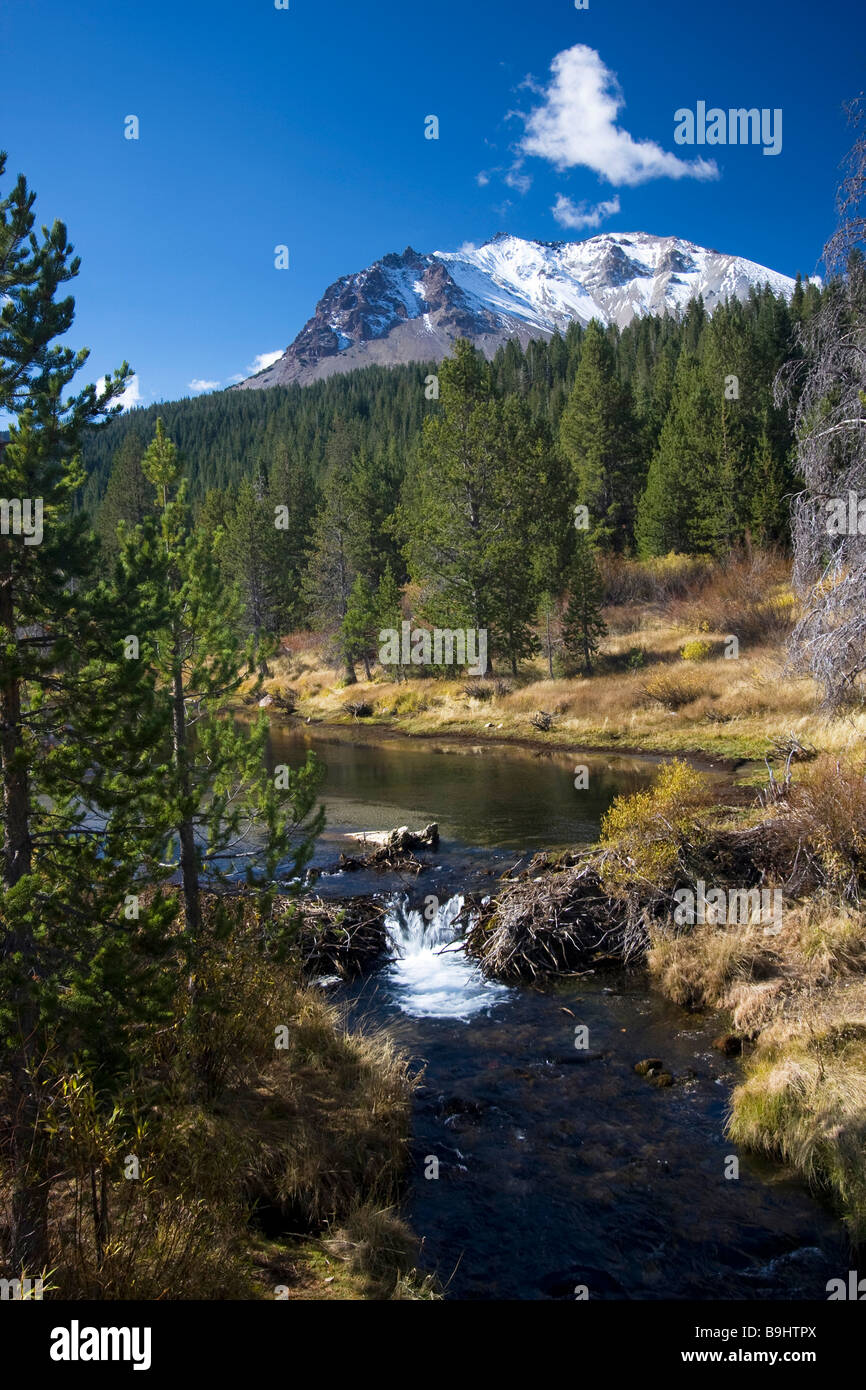 Lassen Peak in the Lassen National Park, California, USA Stock Photo ...