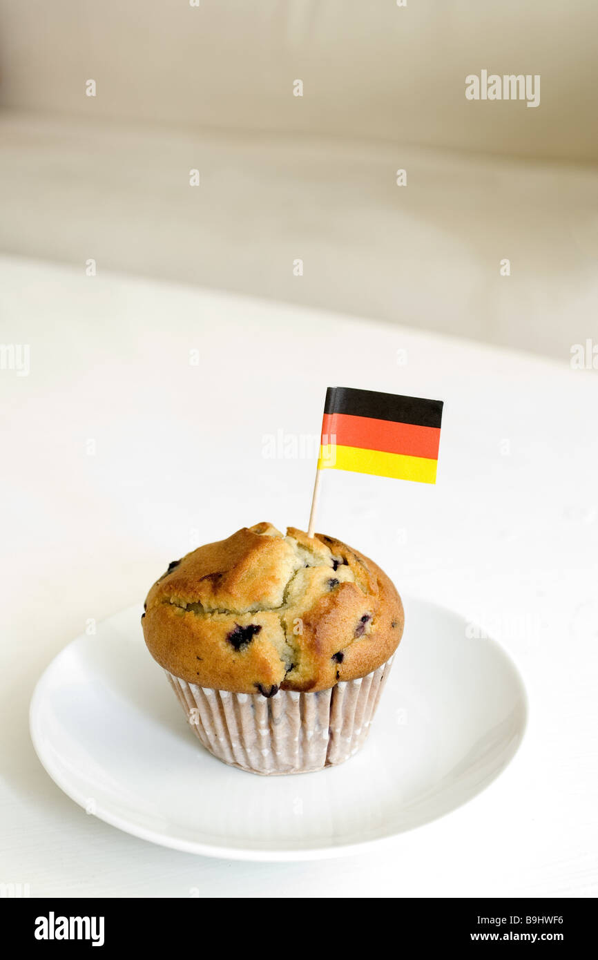 Muffin plates Germany-flags food candies cakes pastries blueberry ...