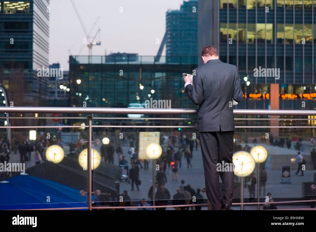 Office workers Docklands London United Kingdom Stock Photo - Alamy