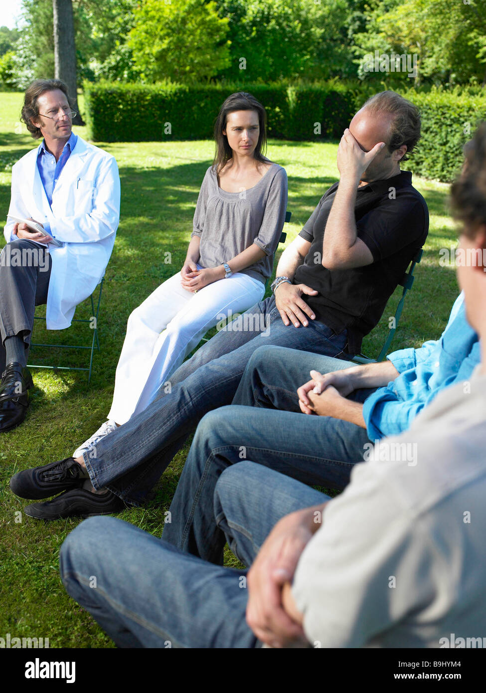 People in rehab, outdoors Stock Photo - Alamy