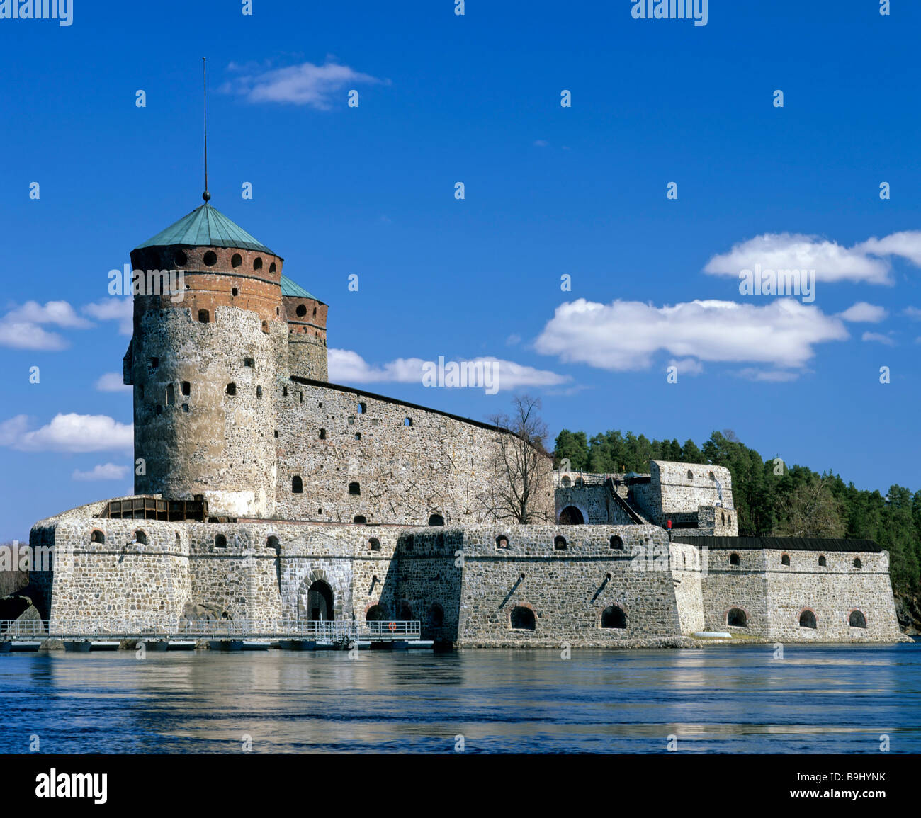 Olavinlinna Castle Water Castle Savonlinna High Resolution Stock ...