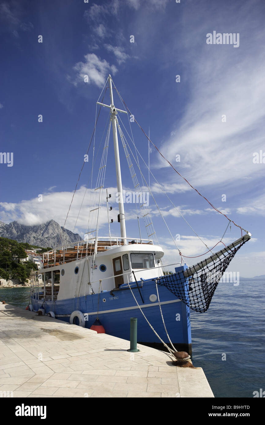 Croatia Dalpatia Makarska Riviera Brela harbor trip-ship Europe ...