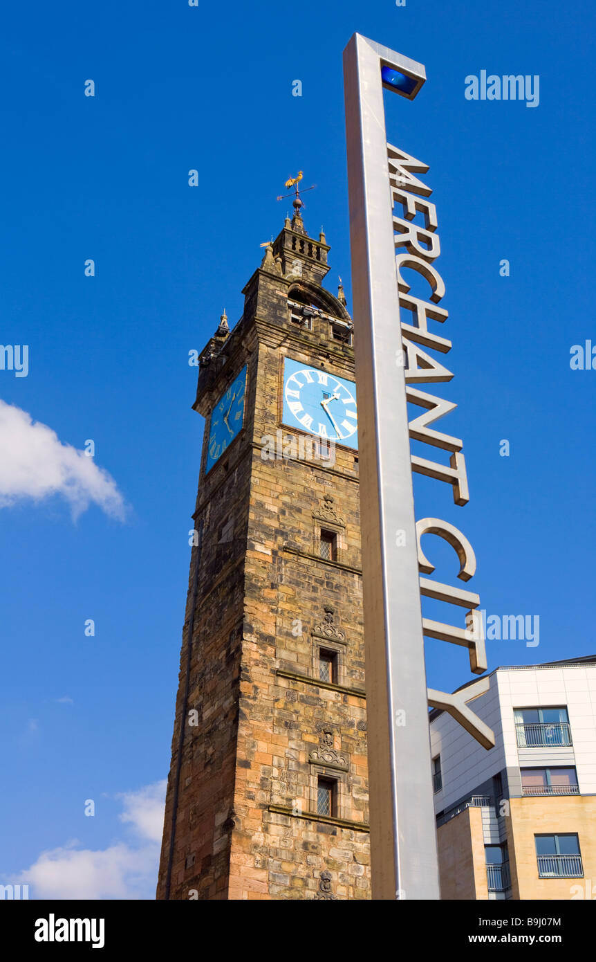 MERCHANT CITY OLD AND NEW BUILDINGS GLASGOW Stock Photo - Alamy