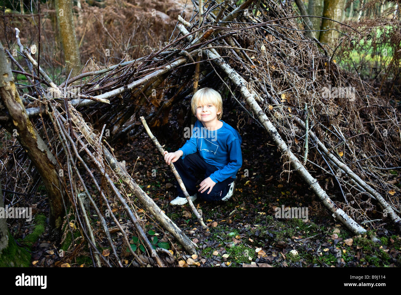 Hut Made Of Branches High Resolution Stock Photography and Images - Alamy