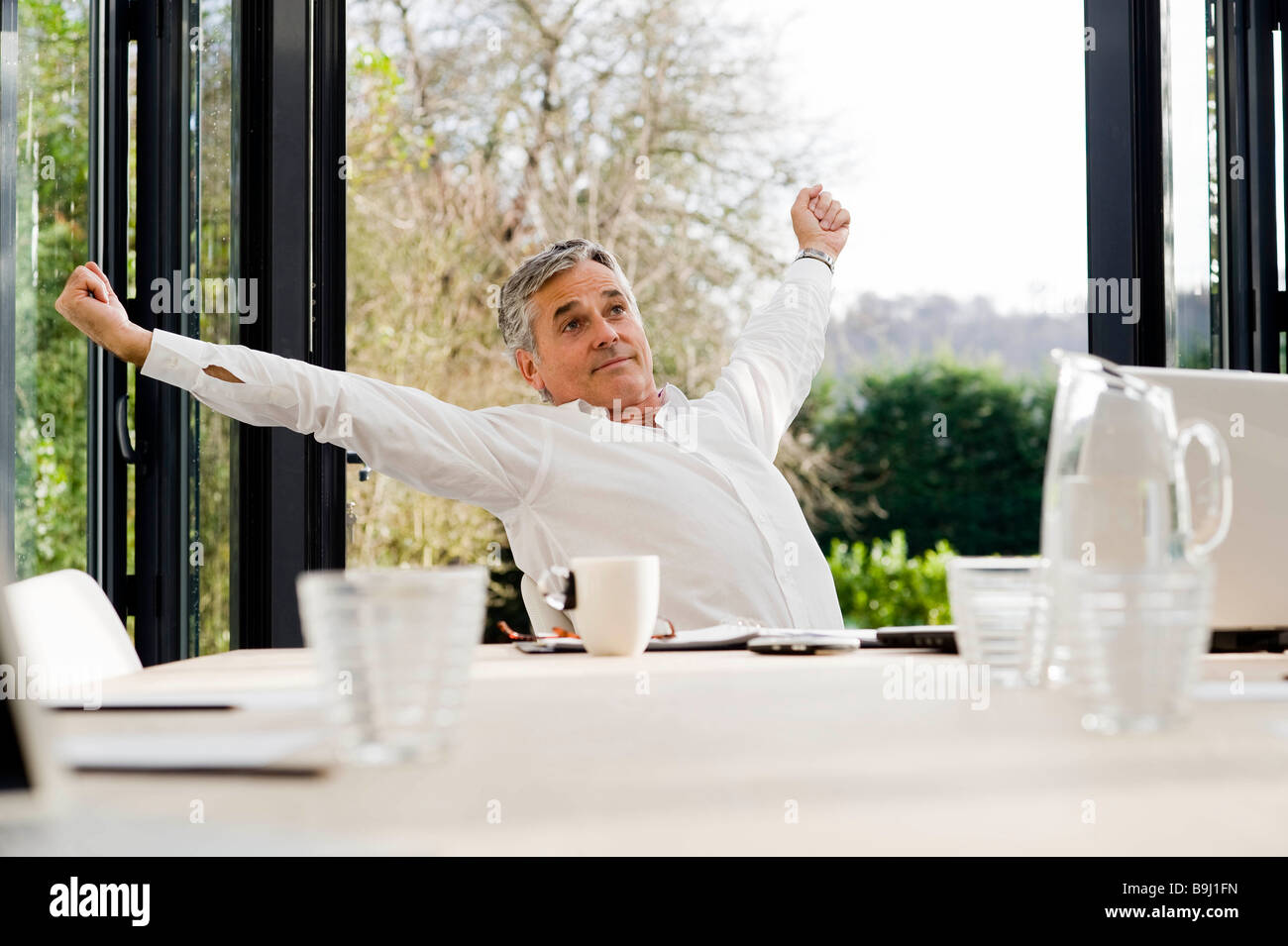 Man at work Stock Photo - Alamy