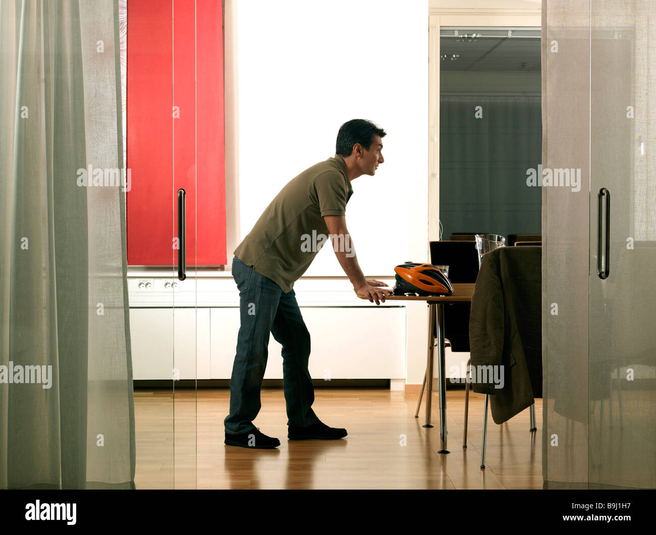 Business man conference table Stock Photo - Alamy