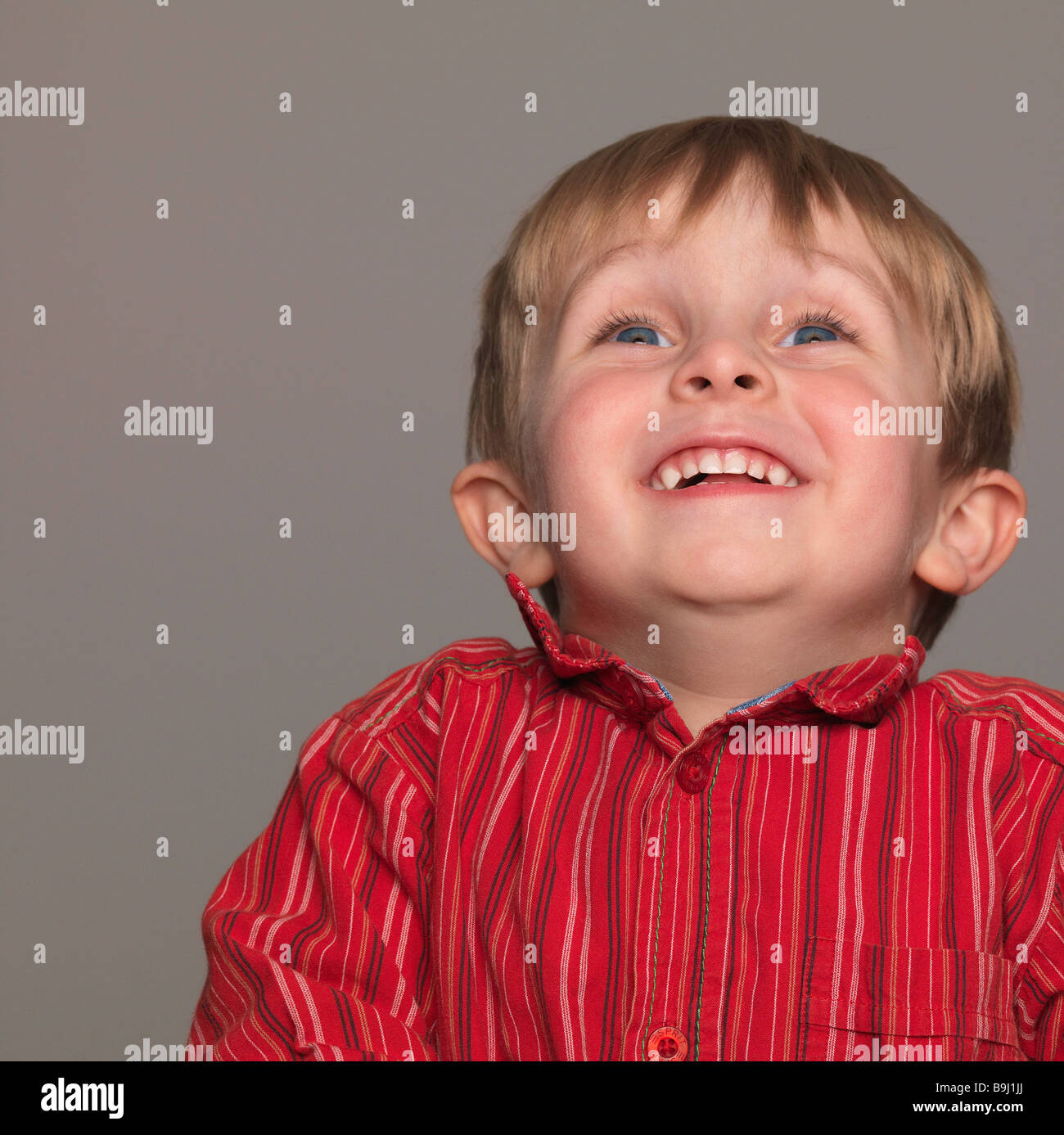 Boy laughing, portrait, close-up Stock Photo - Alamy