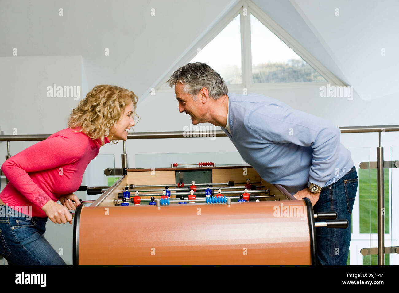 Table football side view hi-res stock photography and images - Alamy