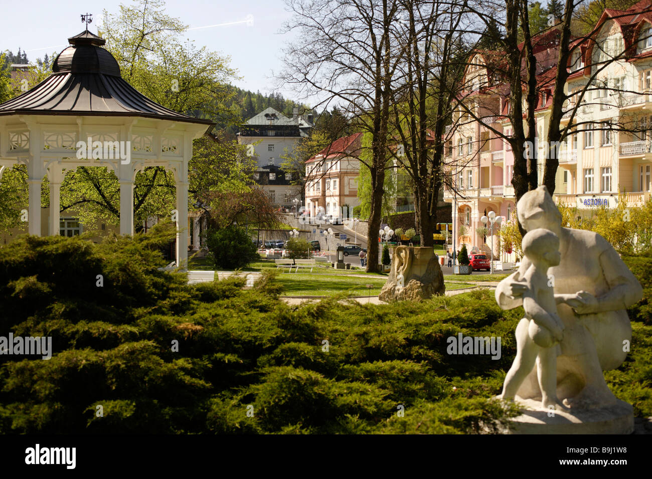 Jachymov, spa town in north-west Bohemia, Czech Republic, Europe Stock ...
