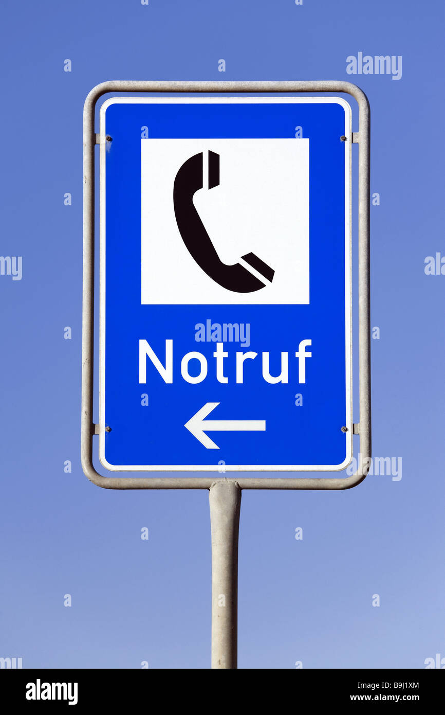 Traffic sign "SOS" traffic advice sign breakdown-help emergency ...