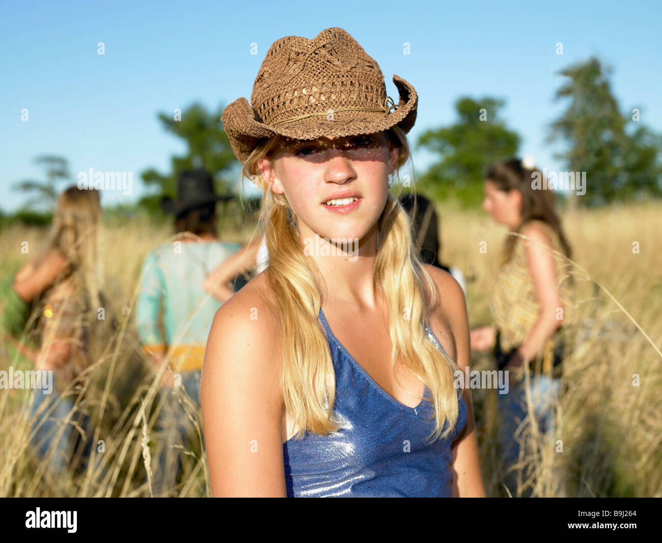 Girl at a festival Stock Photo - Alamy