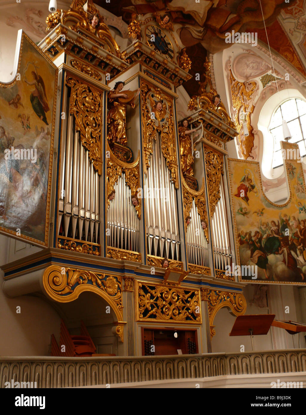 Germany Bavaria Freising cathedral St. Maria and St. Korbinian organ ...